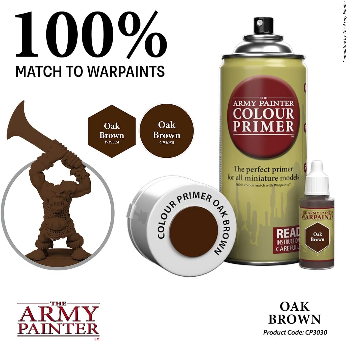 The Army Painter Oak Brown Primer CP3030| Brique & Braque