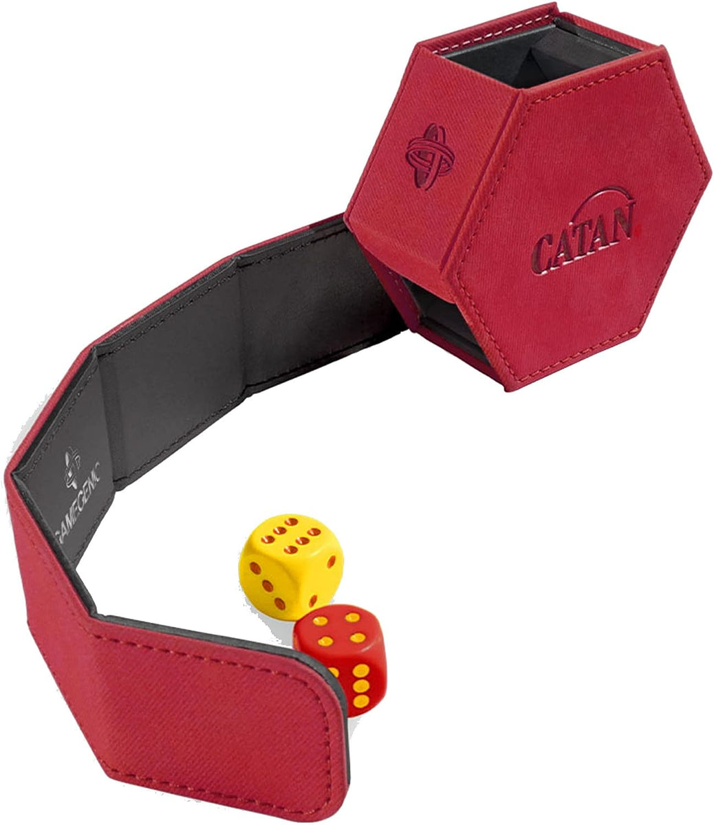 Gamegenic - Catan Hexatower Premium Dice Tower - Red| Brique & Braque