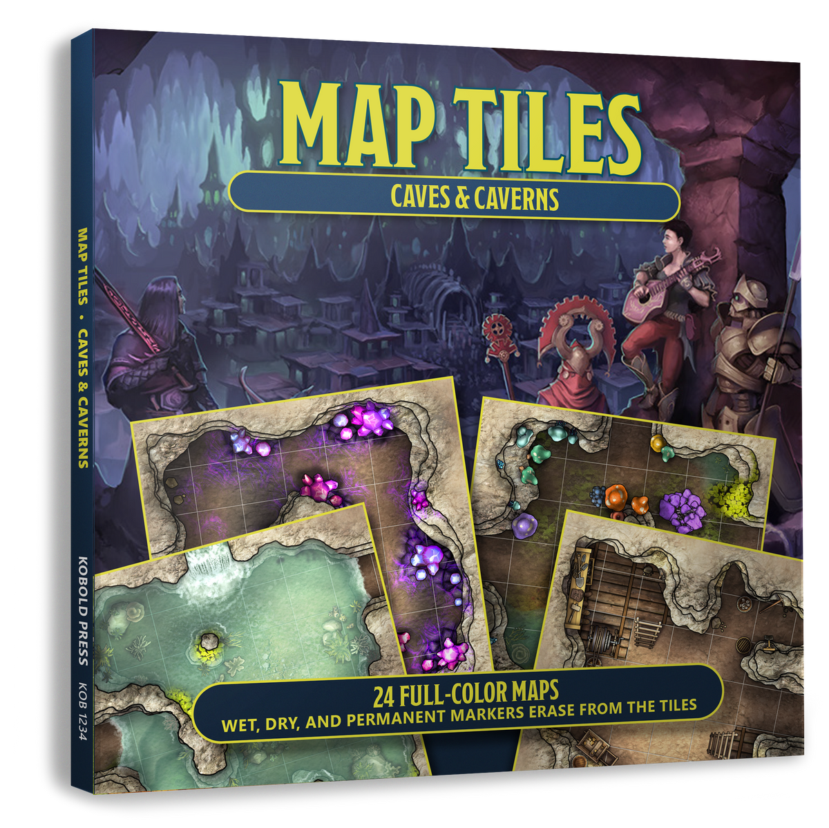 Map Tiles: Caves & Caverns| Brique & Braque