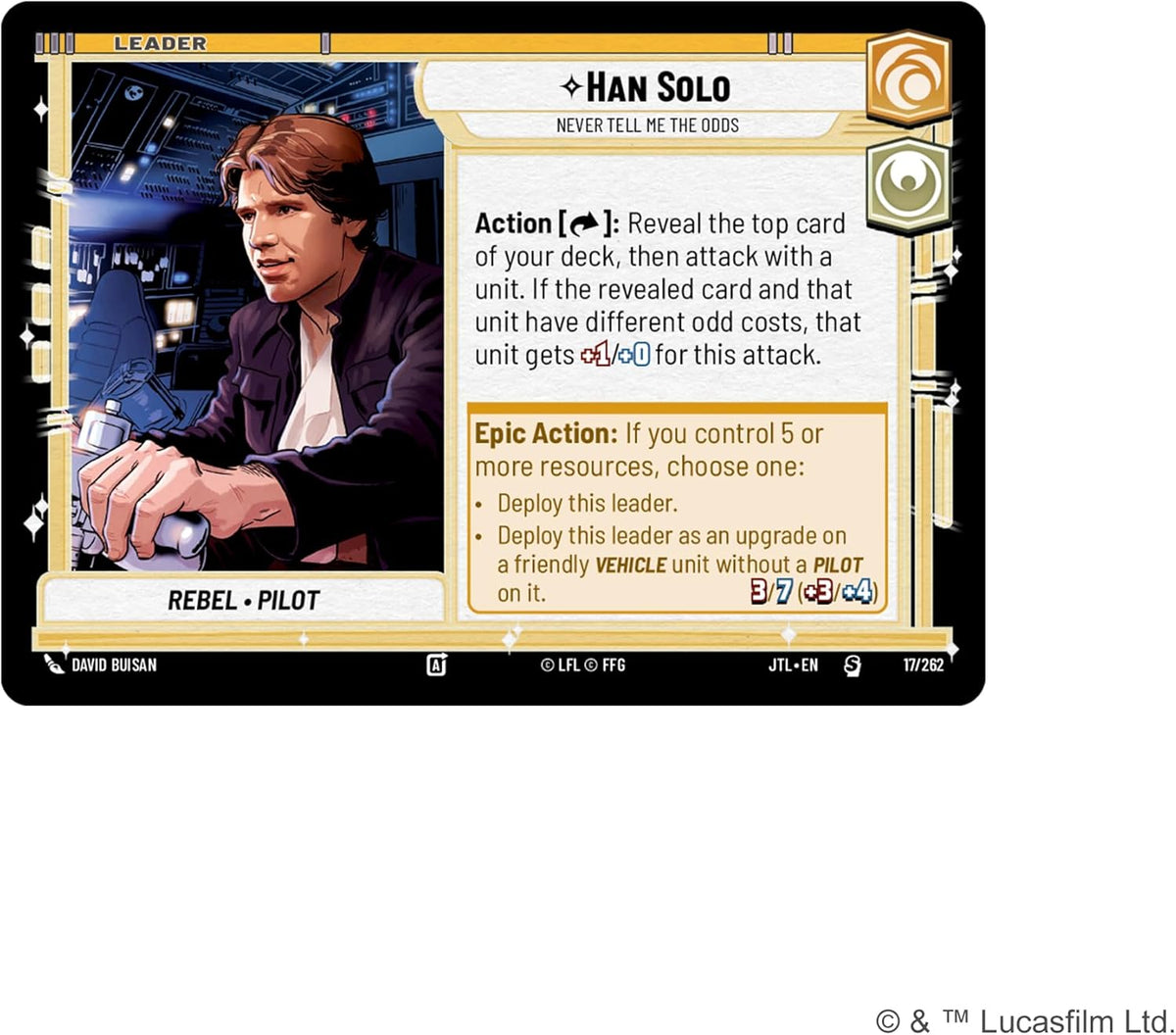 Star Wars: Unlimited - Jump to Lightspeed - Han Solo Spotlight Deck (E ...