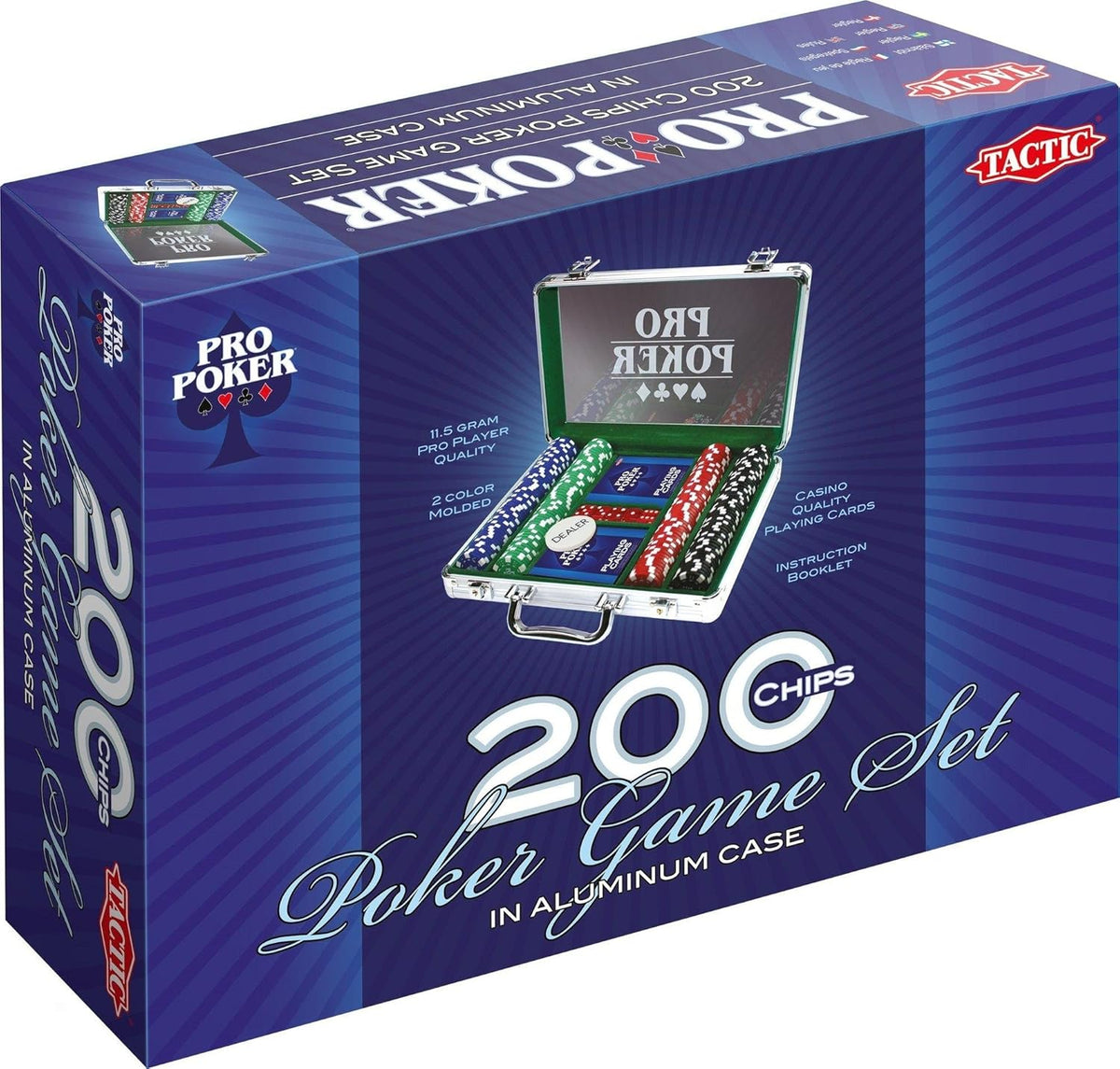 Poker Set 200 in Aluminium Case (EN)| Brique & Braque