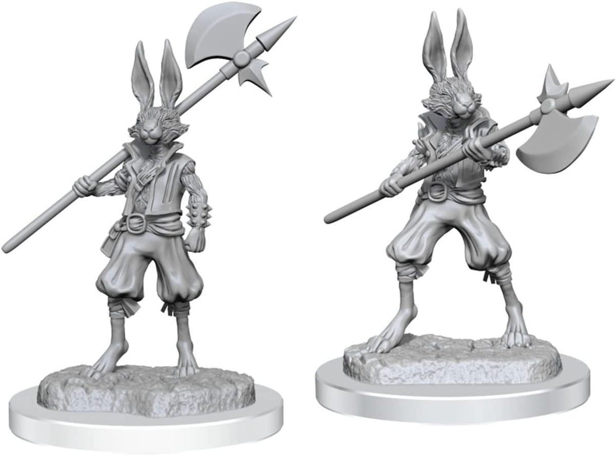Nolzur's Unpainted D&D Miniatures: Harengon Brigands W18| Brique & Braque