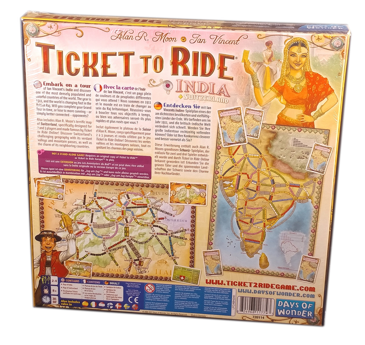 Ticket to Ride India Map Expansion (Multilingual)| Brique & Braque